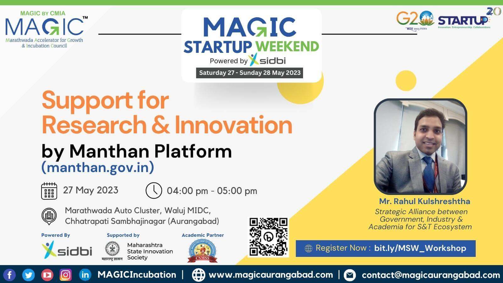 MAGIC – STARTUP INCUBATOR AND SME ACCELERATOR