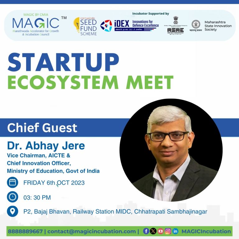 Startup Ecosystem Meet by Dr. Abhay Jere, The Vice-Chairman of AICTE and Chief Innovation ...